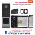 Waterproof Smart Lock for Front Door Fingerprint Unlock Tuya Wi-Fi ...