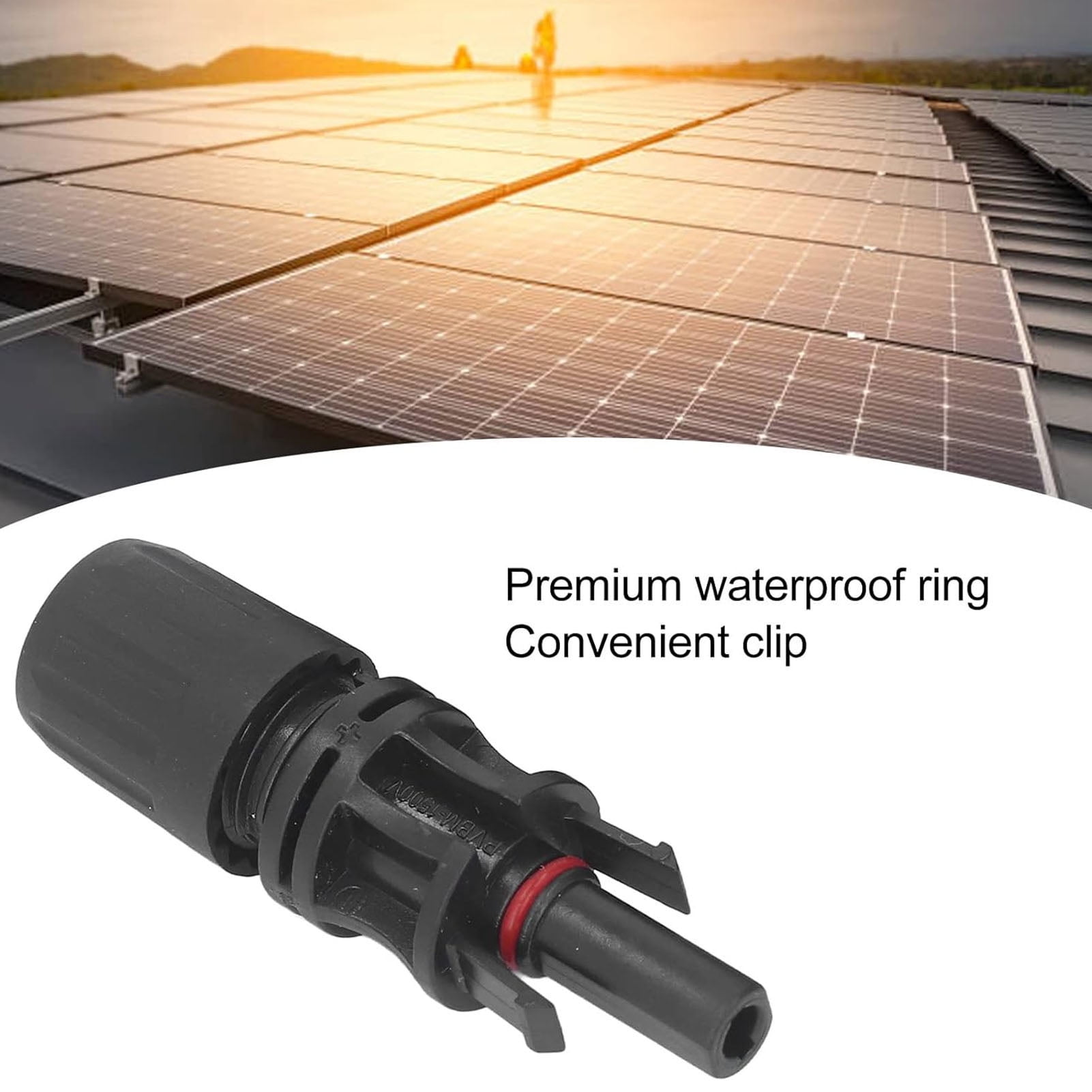 Waterproof Solar Connector Set, 50A, 1500V, IP67 Rated, Male Female ...