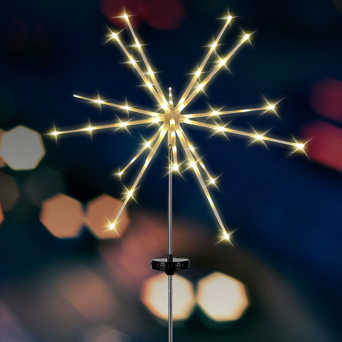 Waterproof Solar Garden Lights Outdoor, 112 LED Solar Meteor Firework ...