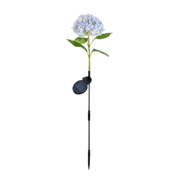 Waterproof Solar LED Single Hydrangea Outdoor Light Garden Yard ...