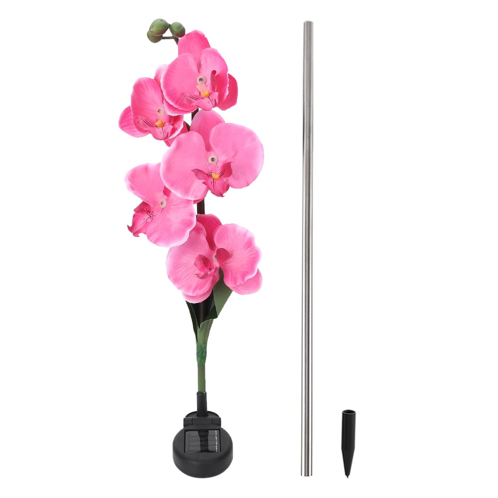 Waterproof Solar Moth Orchid Light Activated Yard LED Lamp Garden ...