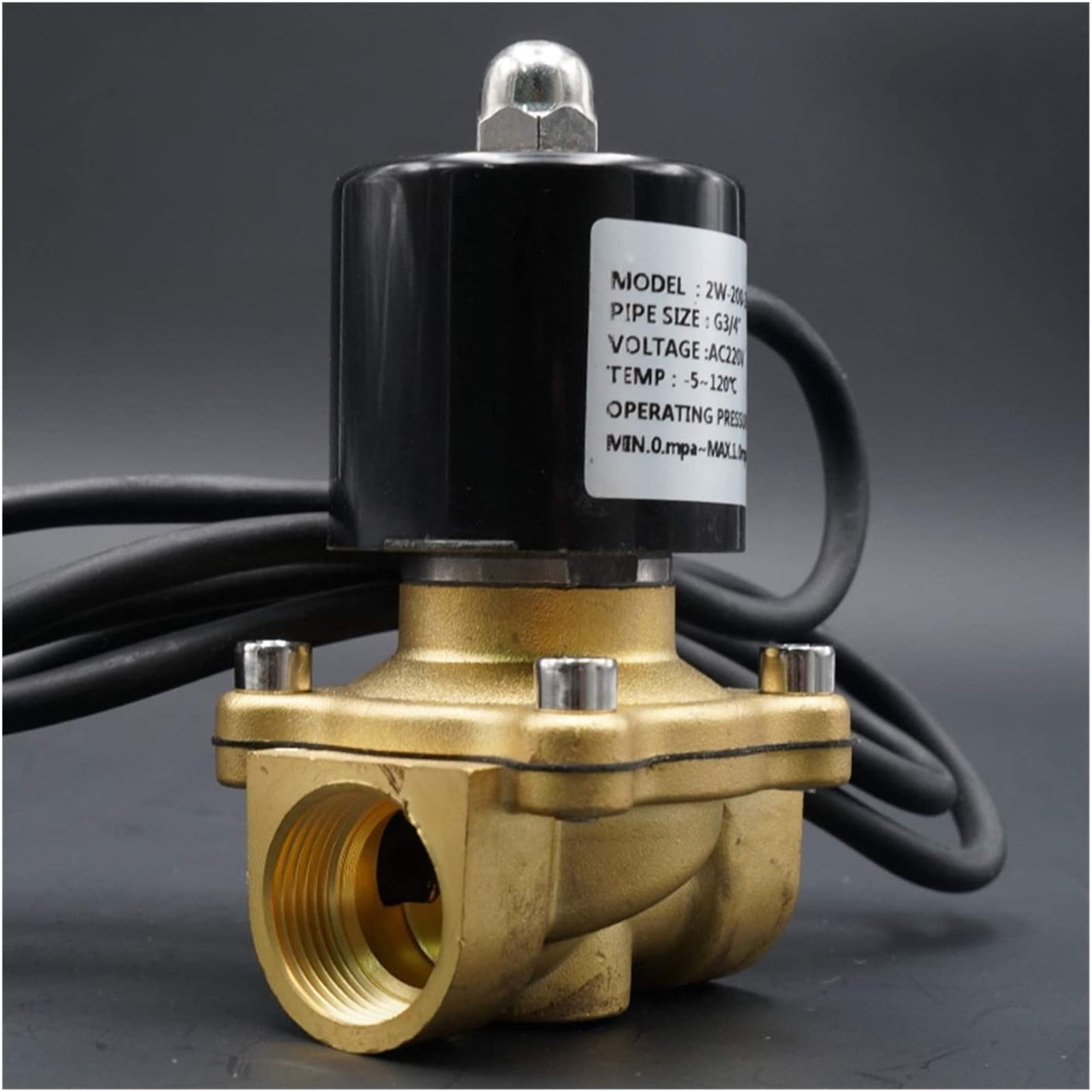 Waterproof Solenoid Valve Water Valve 1/2 3/4 1 2 Inch Normally Closed IP68 Fountain Underwater ...