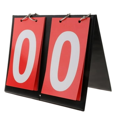 GOGO 2 Sets Waterproof Flip Scoreboard Numbers, 4 x 7 inch, 0-9 Double ...