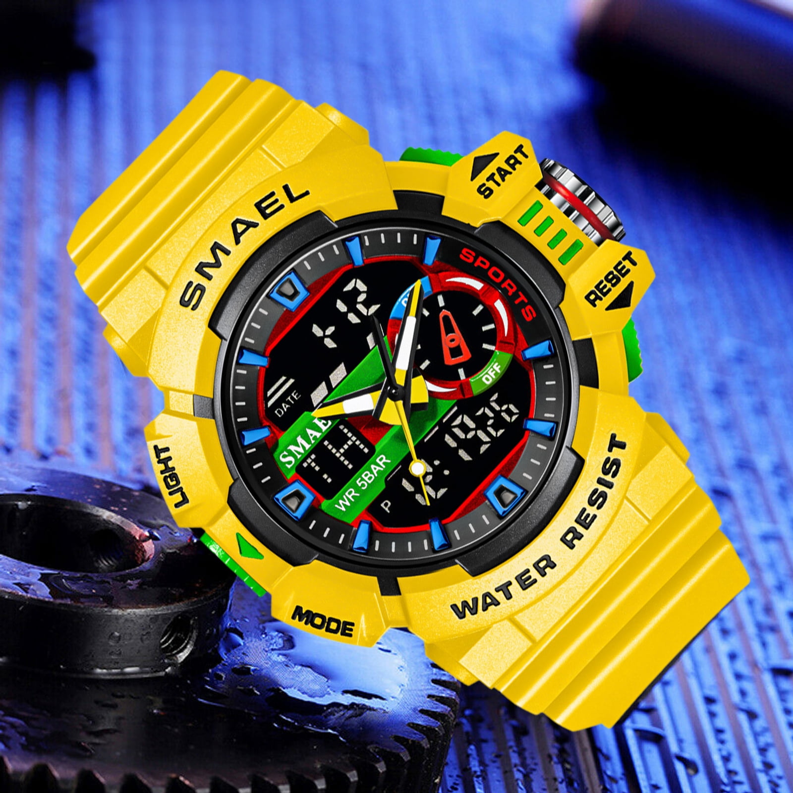 Waterproof Sports Watch Men Digital Wristwatch LED Electronic Male ...