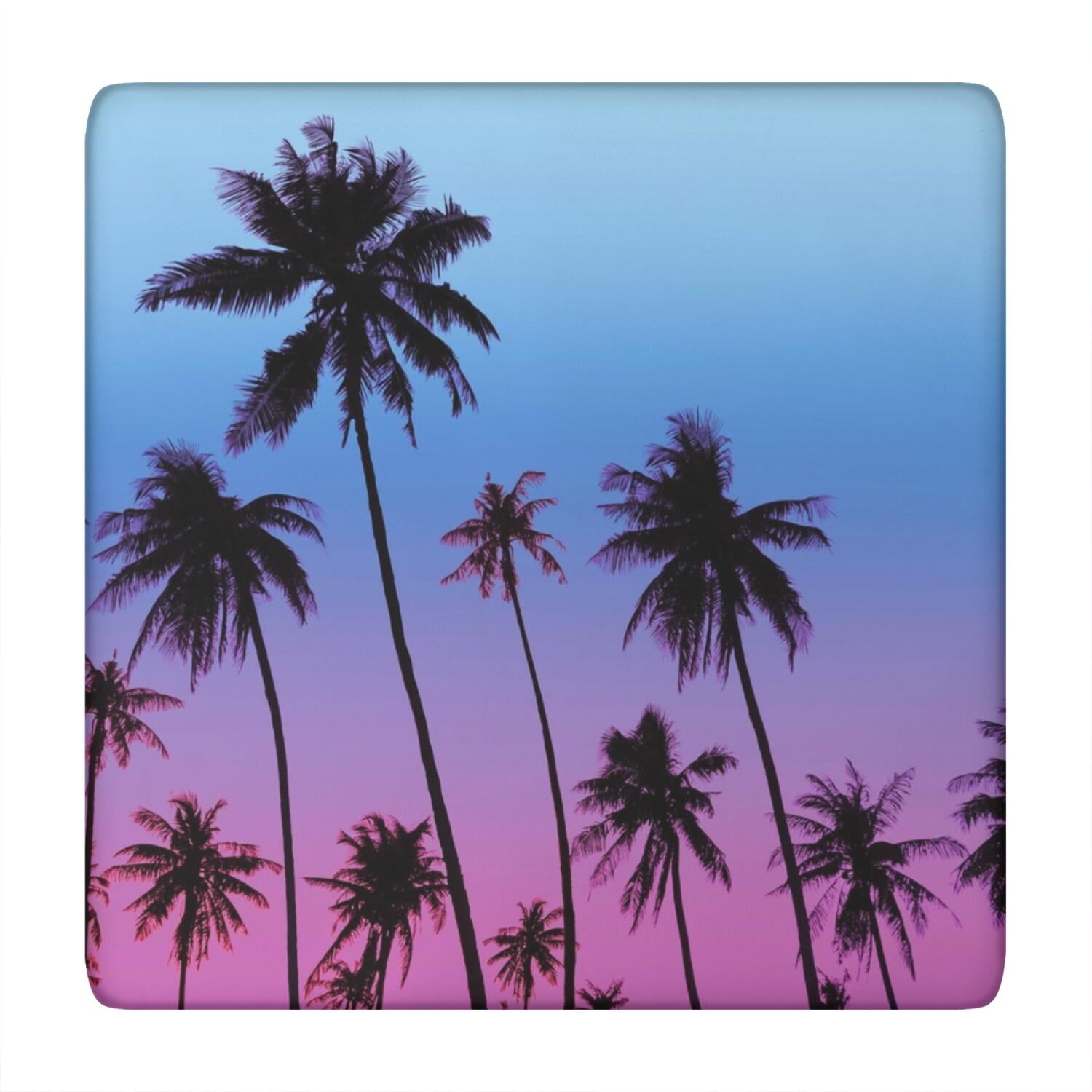 Waterproof Square Tablecloth with Summer Beach Palm Trees and Tropical ...