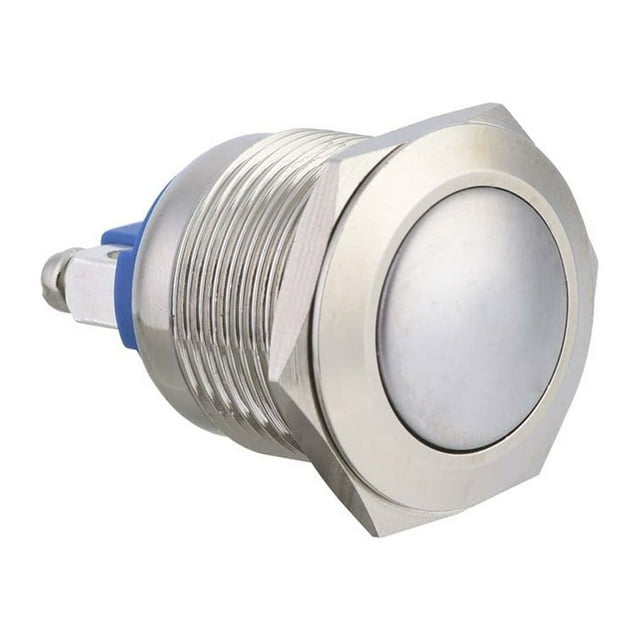 Waterproof Stainless Steel Push Button Switch Momentary Push on 2 Amp Rated 12V - Walmart.com