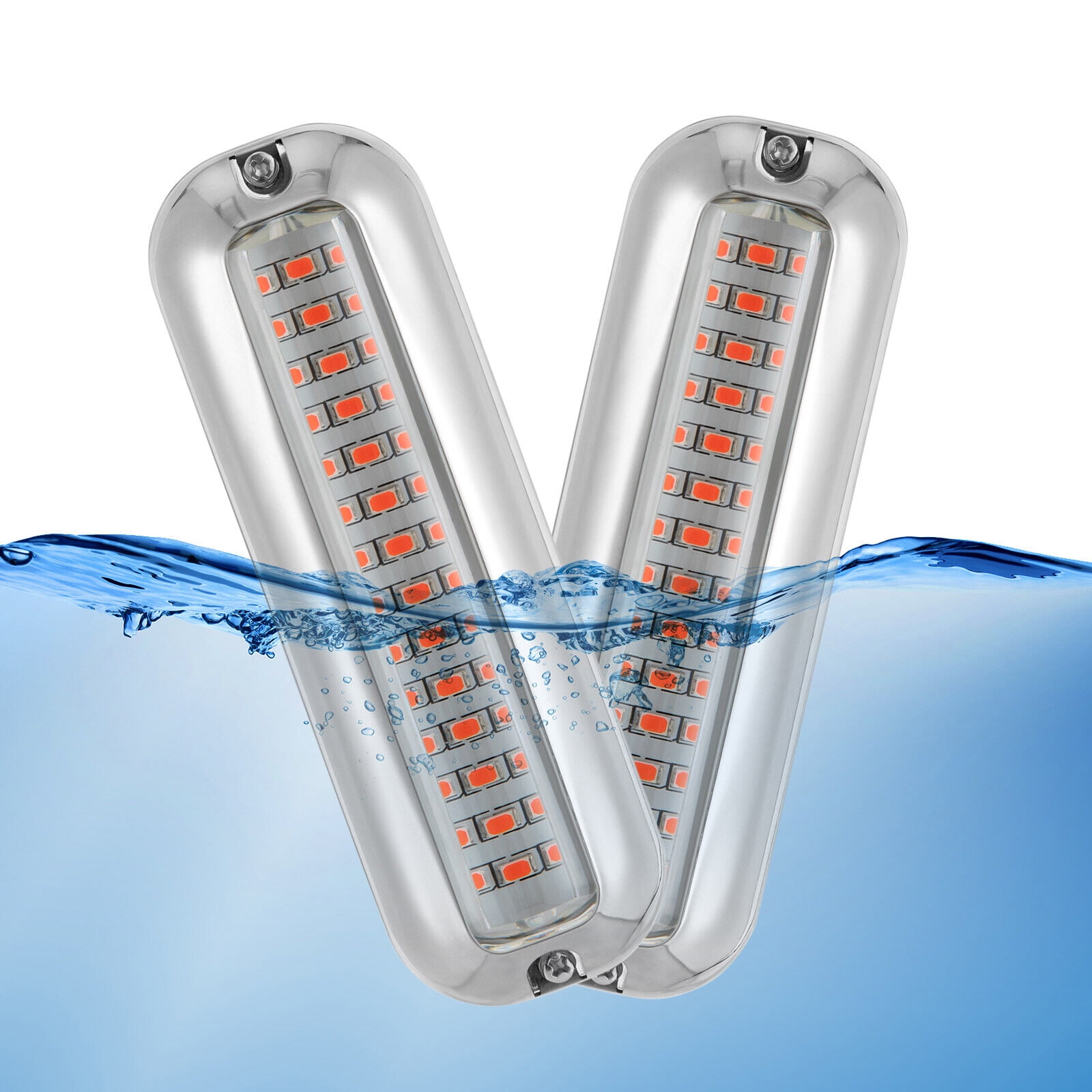 Waterproof Stainless Steel Trim Ring Boat 1500LM 42LED High-Intensity ...