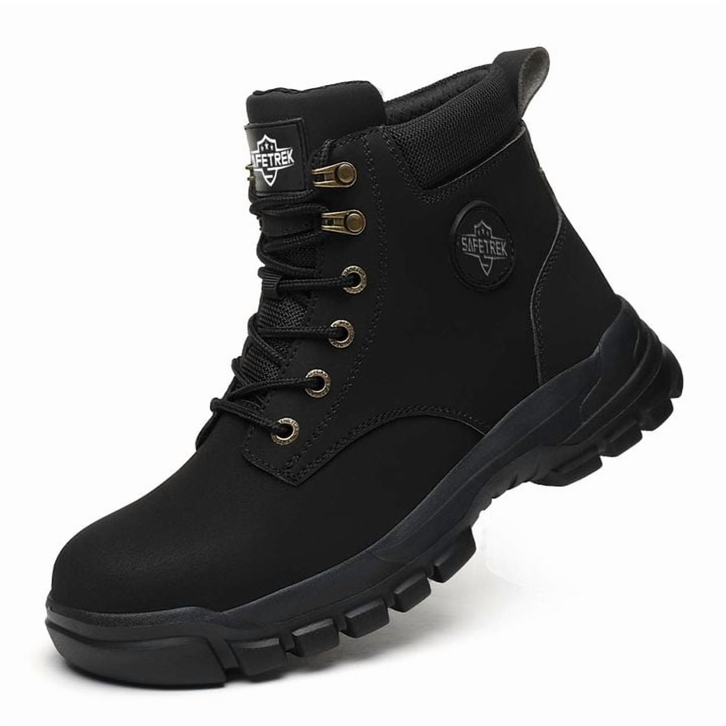 Waterproof Steel Toe Boots For Men 6 Inch Leather Steel Toe Shoes Non ...