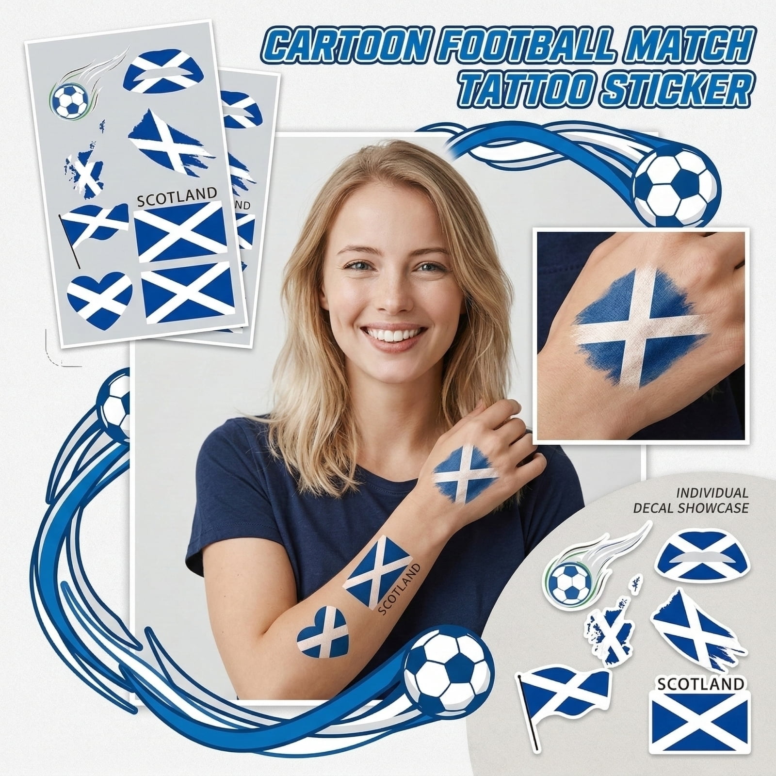 Waterproof Stickers, Football Stickers, Heart Shaped Stickers, Scotland ...