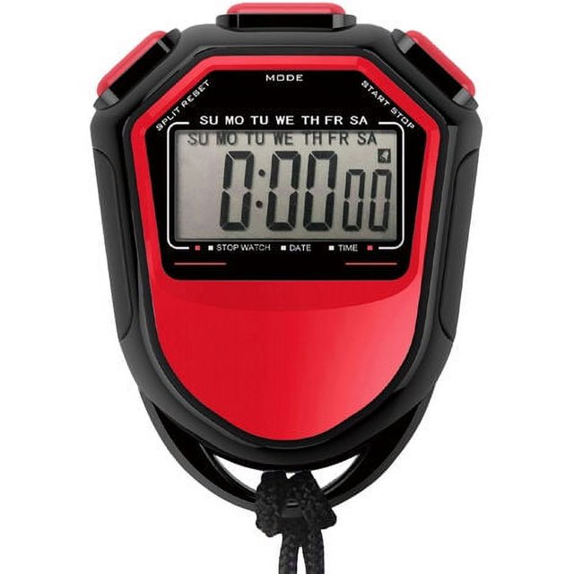 Waterproof Stopwatch, Portable LCD Digital Timer, Sports Counter with ...