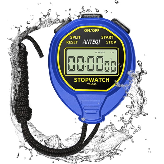 Waterproof Stopwatch Timer, Large Display Simple Silent Stop Watch with ...