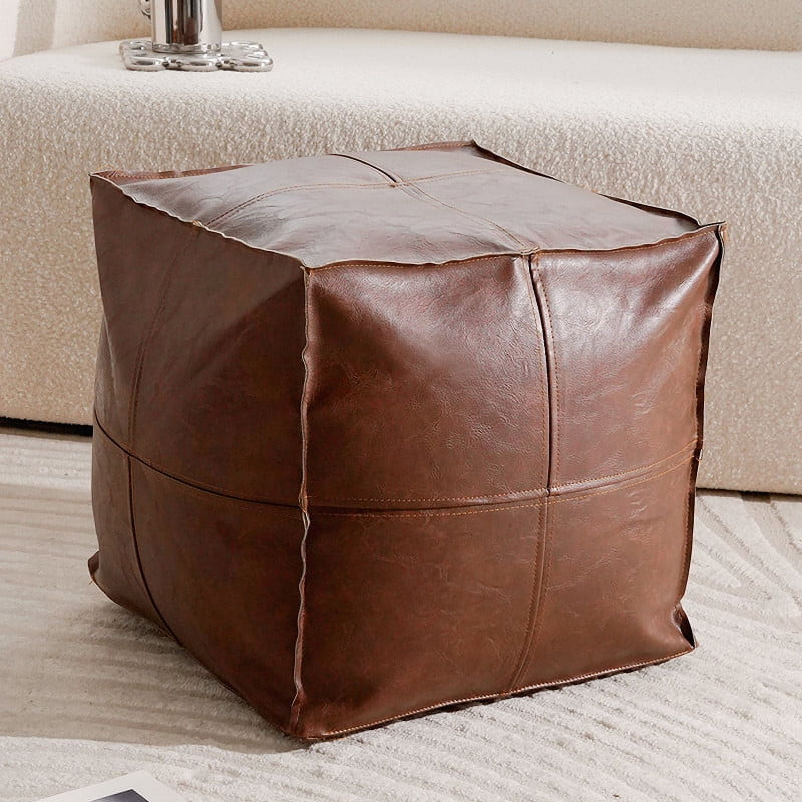 Waterproof Stretchable Square Pouf Ottoman Cover,DIY Stuffable Chair ...