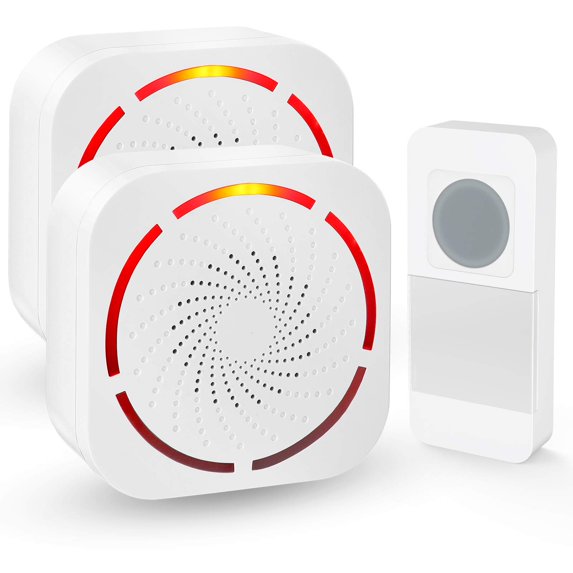 Surnice Waterproof Doorbell, Wireless, 1000ft Range, 16 Chimes, 5 ...
