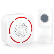 GE Wireless Doorbell Kit, 2 Chime Melodies, 1 Receiver, 1 Push Buttons ...