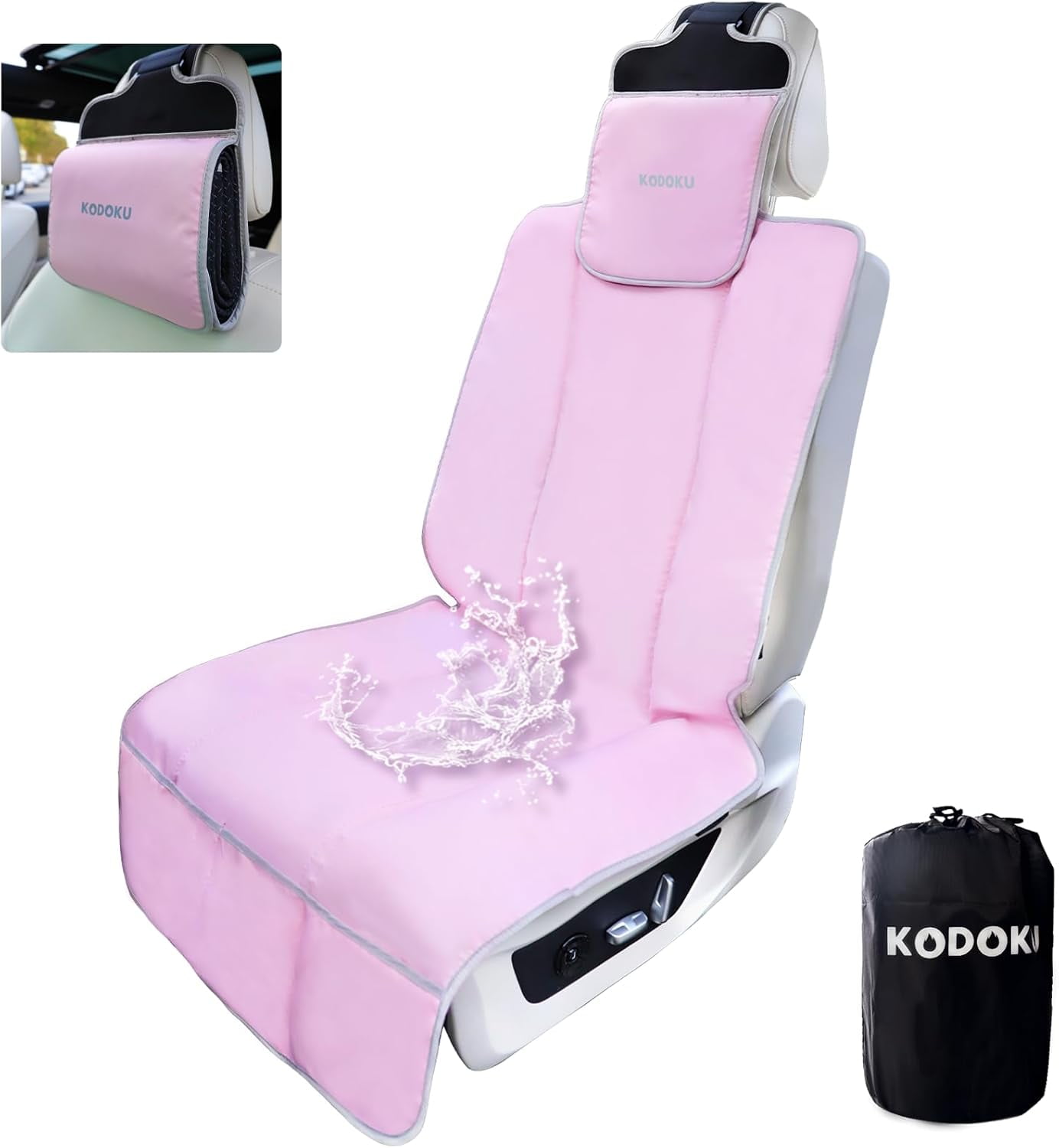 Waterproof Sweat Stowable Car Seat Protector, Neoprene Non-Slip ...