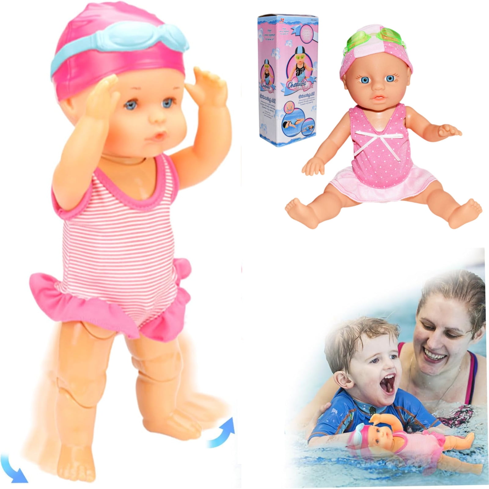 Waterproof Swimming Baby Dolls for Pool, Swimming Baby Dolls for Girls ...