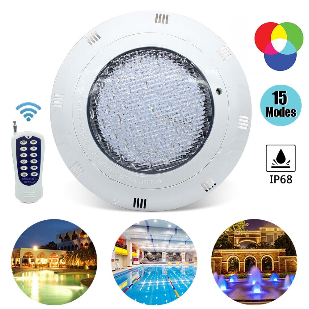 Waterproof Swimming Pool Lights, Underwater LED Lamp with Remote AC12V 36W RGB - Walmart.com
