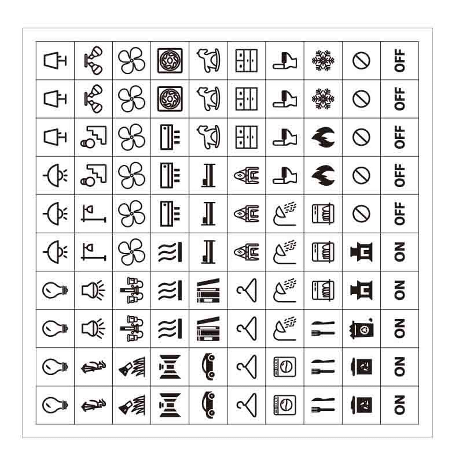 Waterproof Switchs Panel Labels Light Switchs Label Sticker Home,School ...
