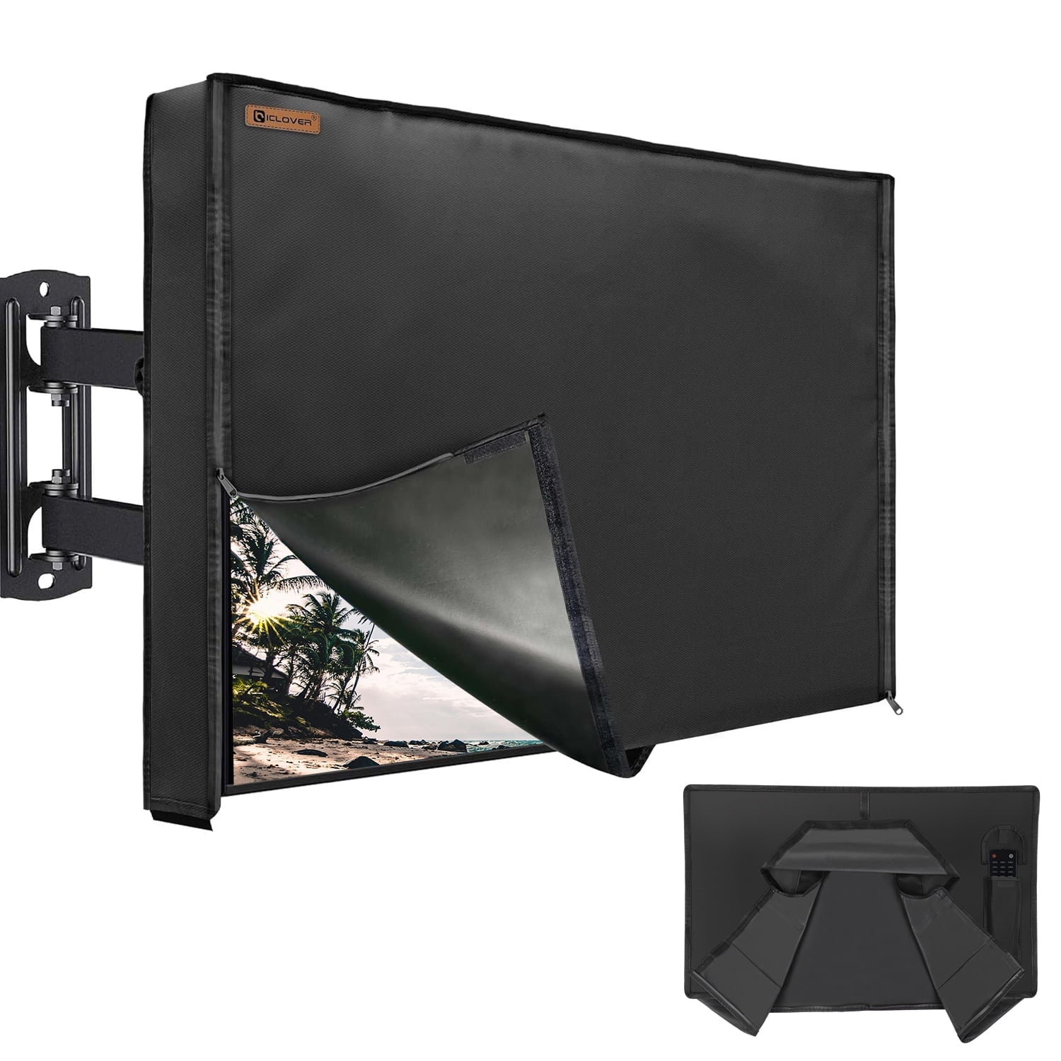 Waterproof TV Cover, 600D Heavy Duty Dustproof Outside Flat Screen TV ...