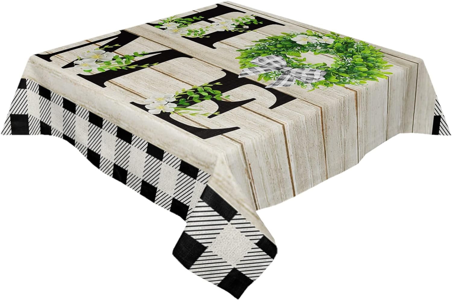 Waterproof Tablecloths for Square/Outdoor Tables Spring Farmhouse Home ...