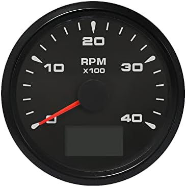 Waterproof Tachometer Tacho Gauge 4000RPM for Auto Marine Yacht Vehicle ...