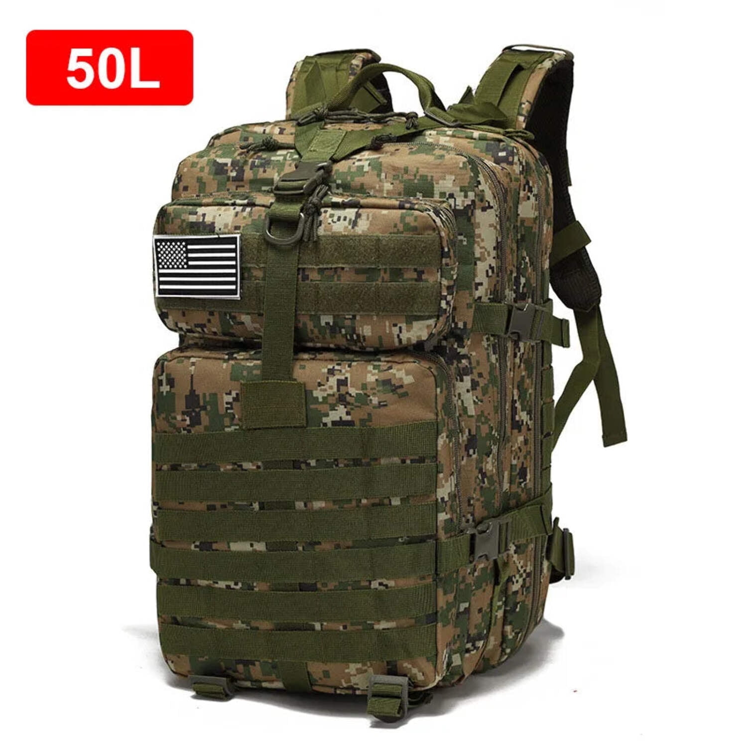 Waterproof Tactical Hiking Backpack, 30L/50L Outdoor Camping Sports ...