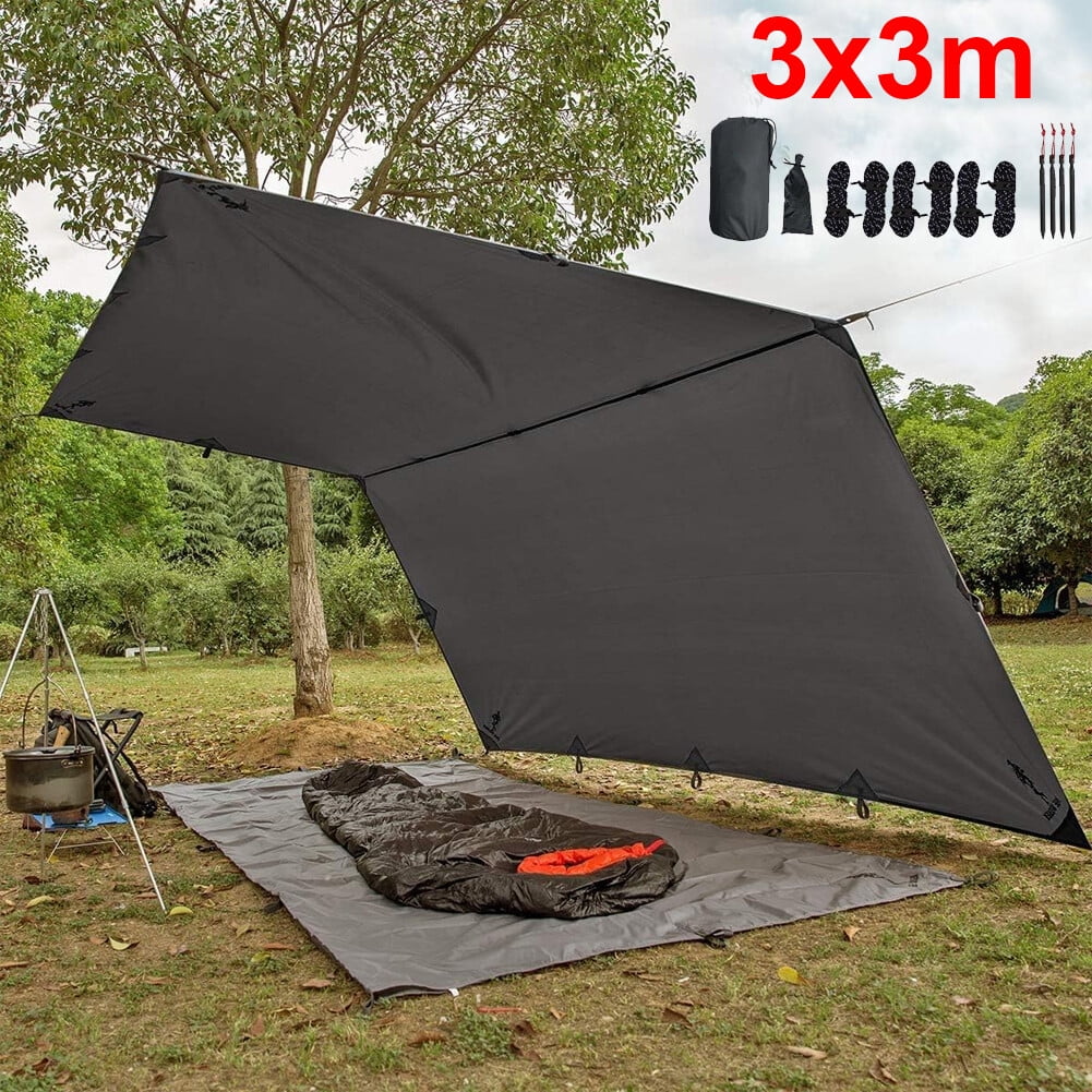 Waterproof Tarp Outdoor Camping Awning Backpacking Tarp Shelter Rain ...
