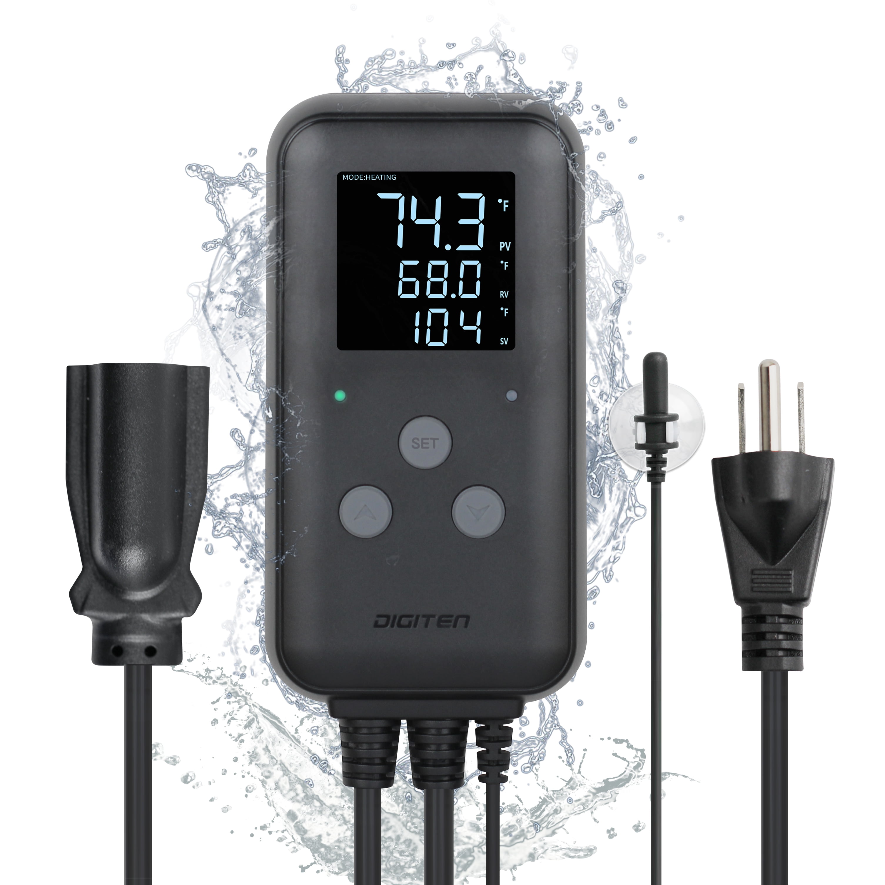 Waterproof Temperature Controller Digital Thermostat for Home Brewing ...