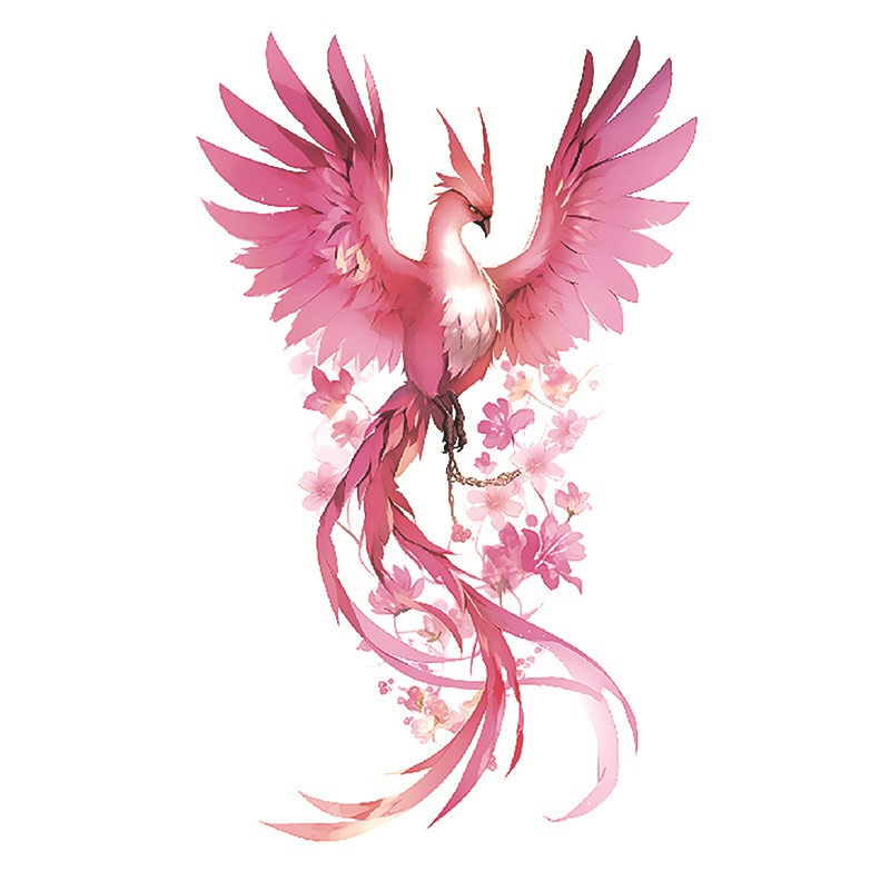 Waterproof Temporary Tattoo Sticker Phoenix Flash Tattoos For Women Men ...