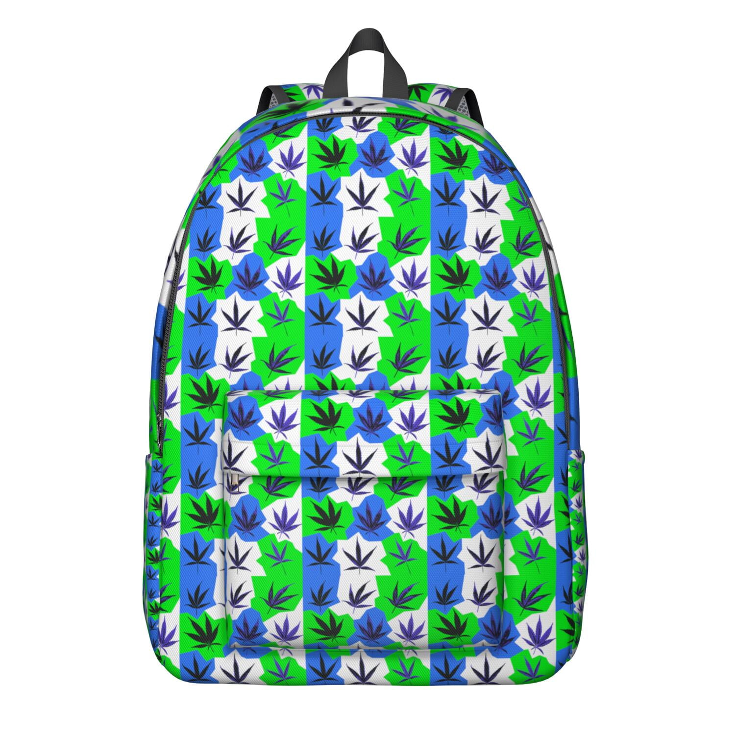 Waterproof Tie Dye Weed Backpack, Lightweight School Bag with Trippy ...