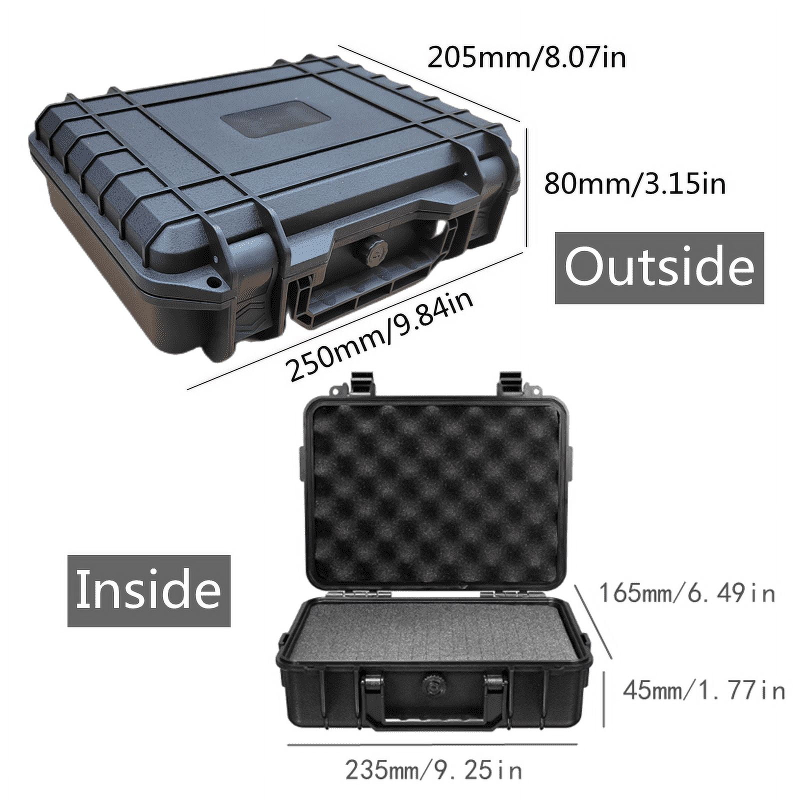 Waterproof Tool Box Plastic Hard Carry Case Bag Tool Case Storage Box ...