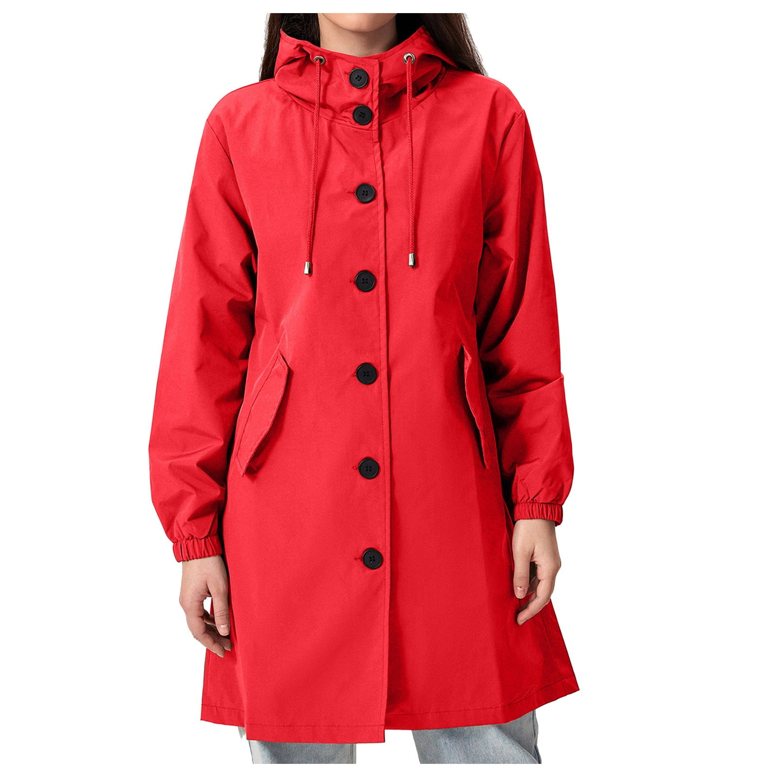Waterproof Trench Coat Outdoor Trench Coat Medium Length Trench Coat ...