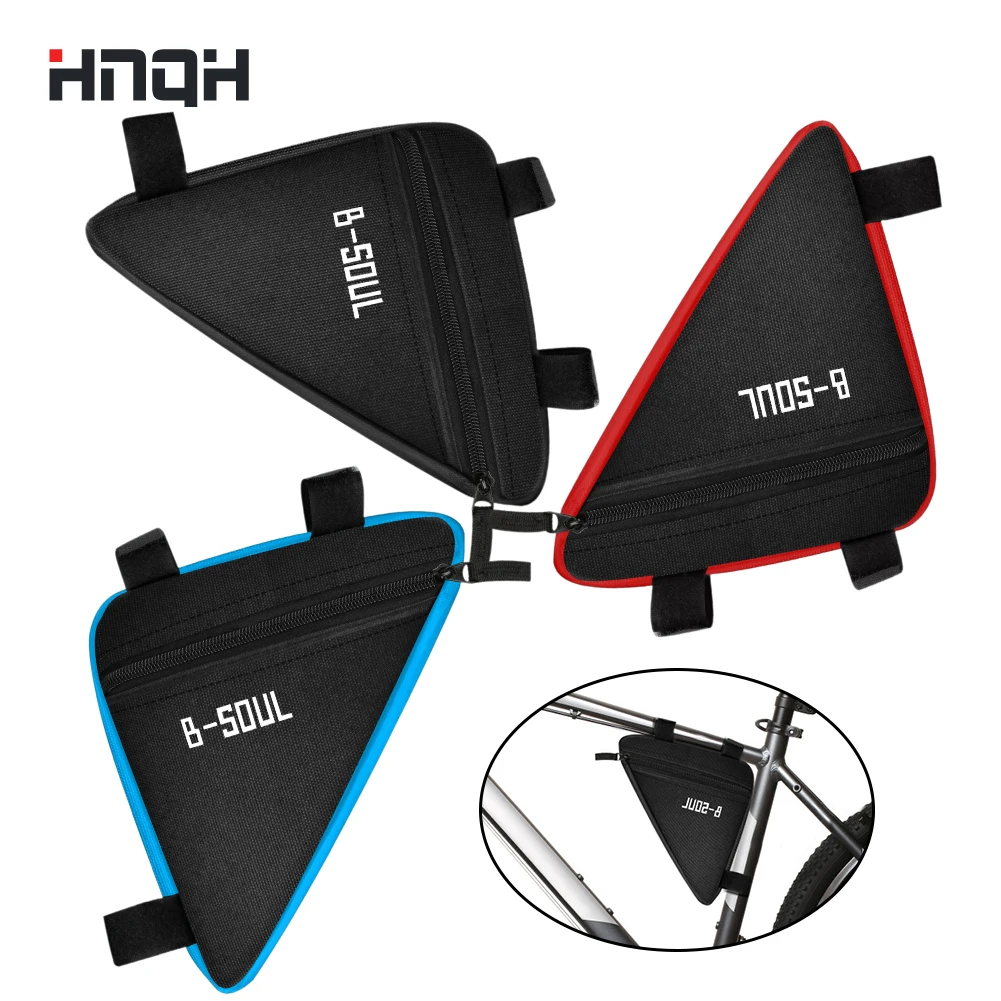 Waterproof Triangle Bicycle Bag Cycling Front Tube Frame Bag Mountain ...
