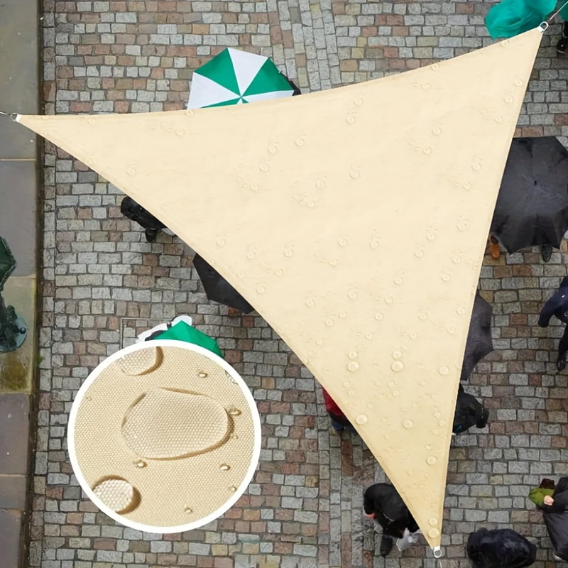Waterproof Triangle Sun Shade Sail Canopy 95%UV Block Sun Shelters For ...