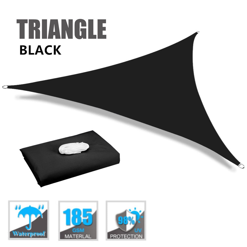 Waterproof Triangle Sun Shade Sail Canopy 98%UV Block Sun Shelters For ...