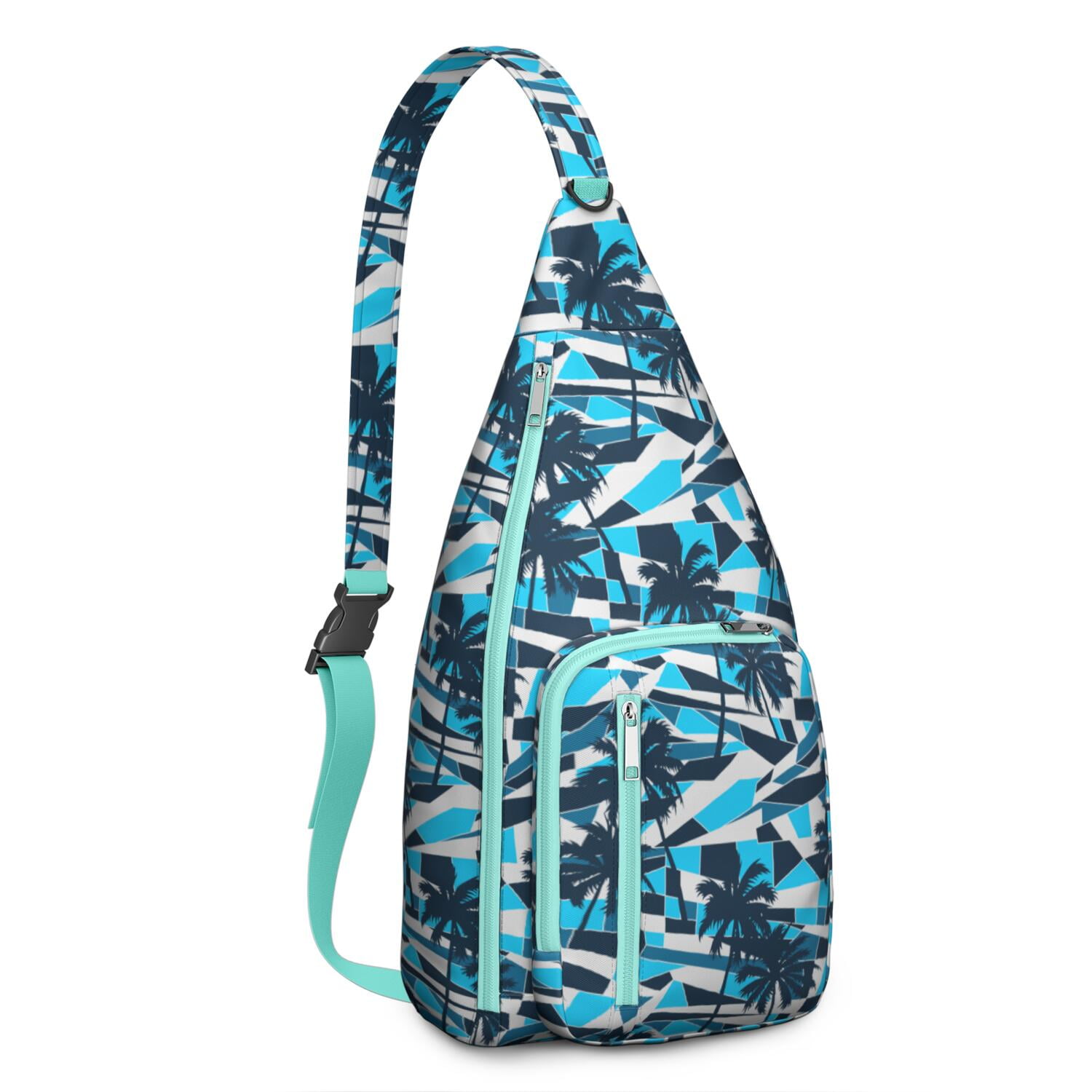 Waterproof Twill Hiking Sling Backpack - Tropical Palm Trees & Hawaii ...