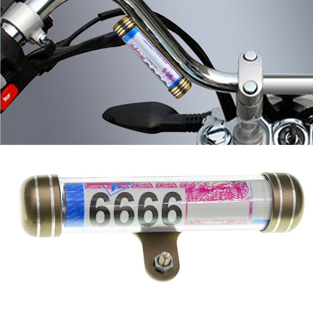 Waterproof Universal Motorcycle Motorbike Tube Tax Disc Registration ...