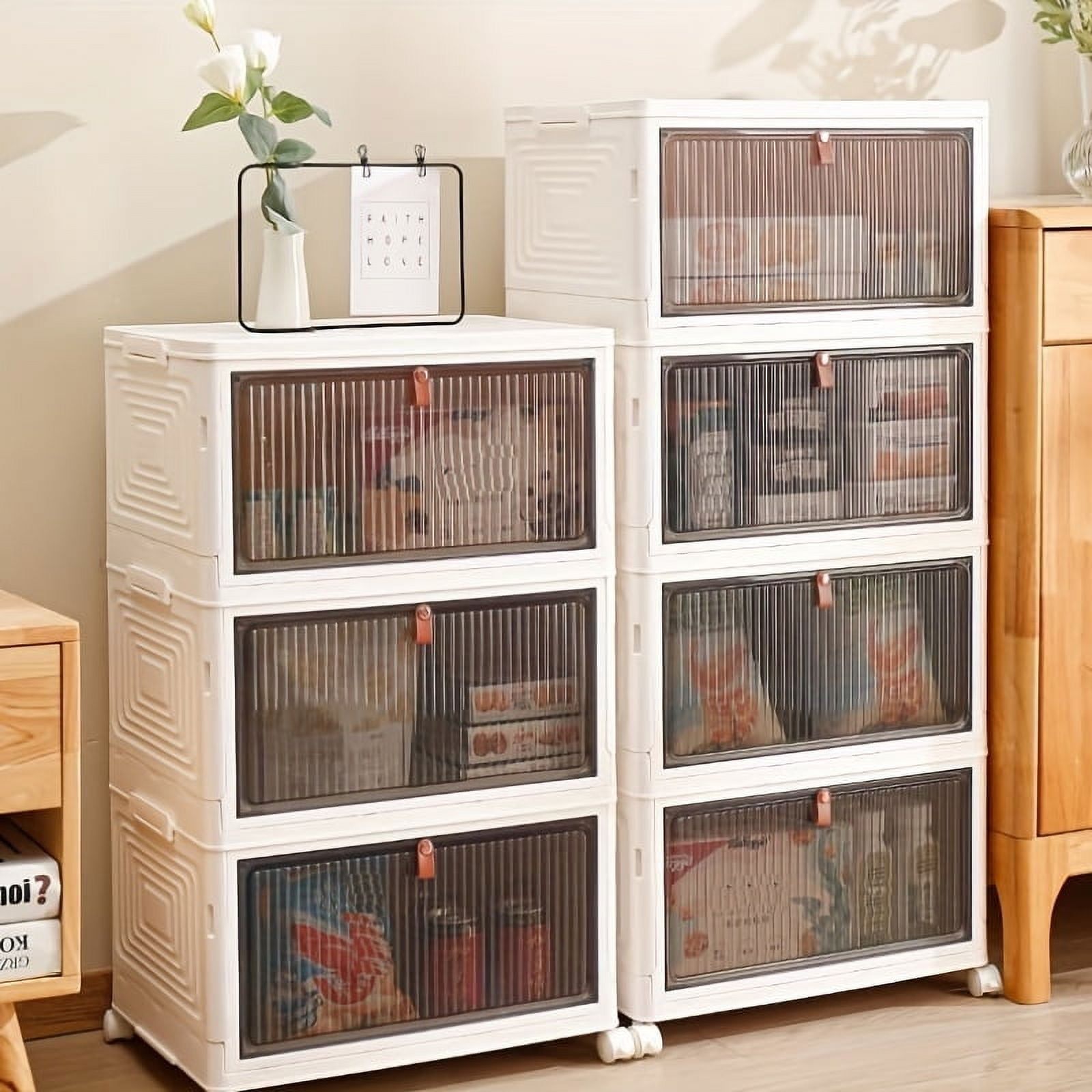 Waterproof Vintage Plastic Shoe Organizer: Multipurpose, Stackable ...
