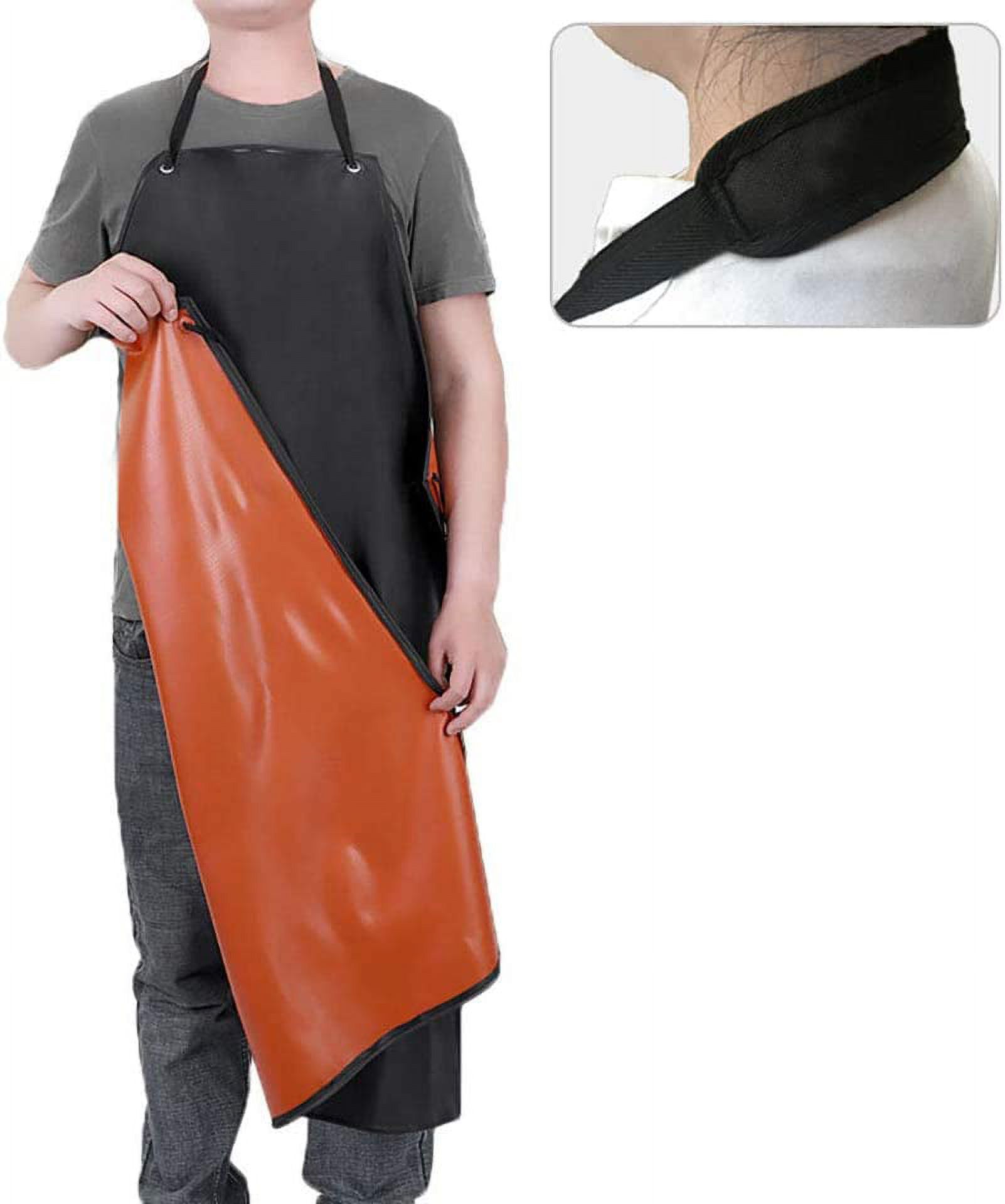 Waterproof Vinyl Apron-43''Dishwashing/Kitchen Cooking Apron Water ...