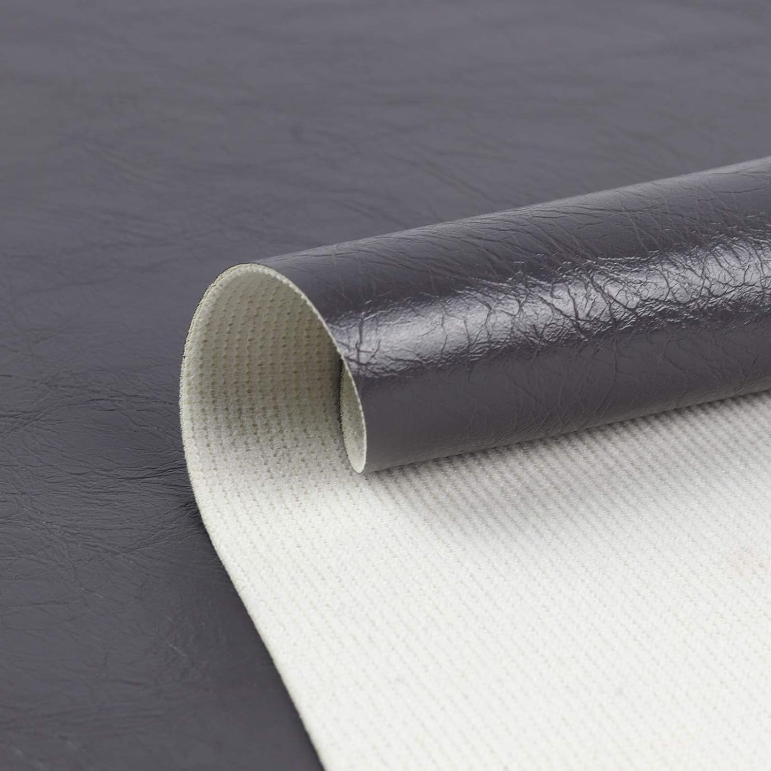 Waterproof Vinyl PU Fabric Synthetic Faux Leather Sheets 54"W 1.0mm ...