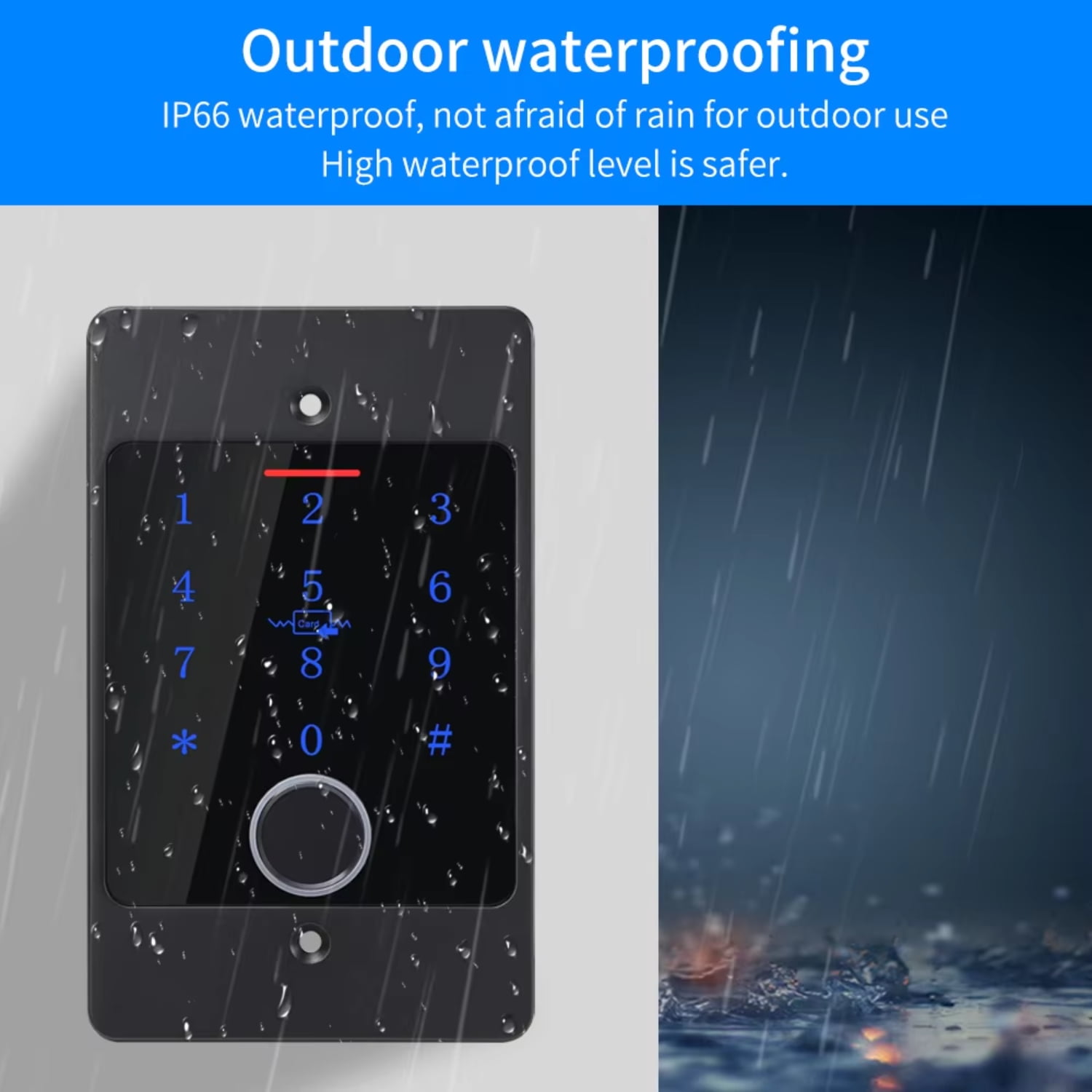 Waterproof WIFI-enabled Metal Fingerprint Access Control Keypad for ...
