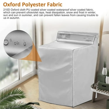 Washer and Dryer Cover, Zipper Design Wash Machine Cover, Waterproof ...