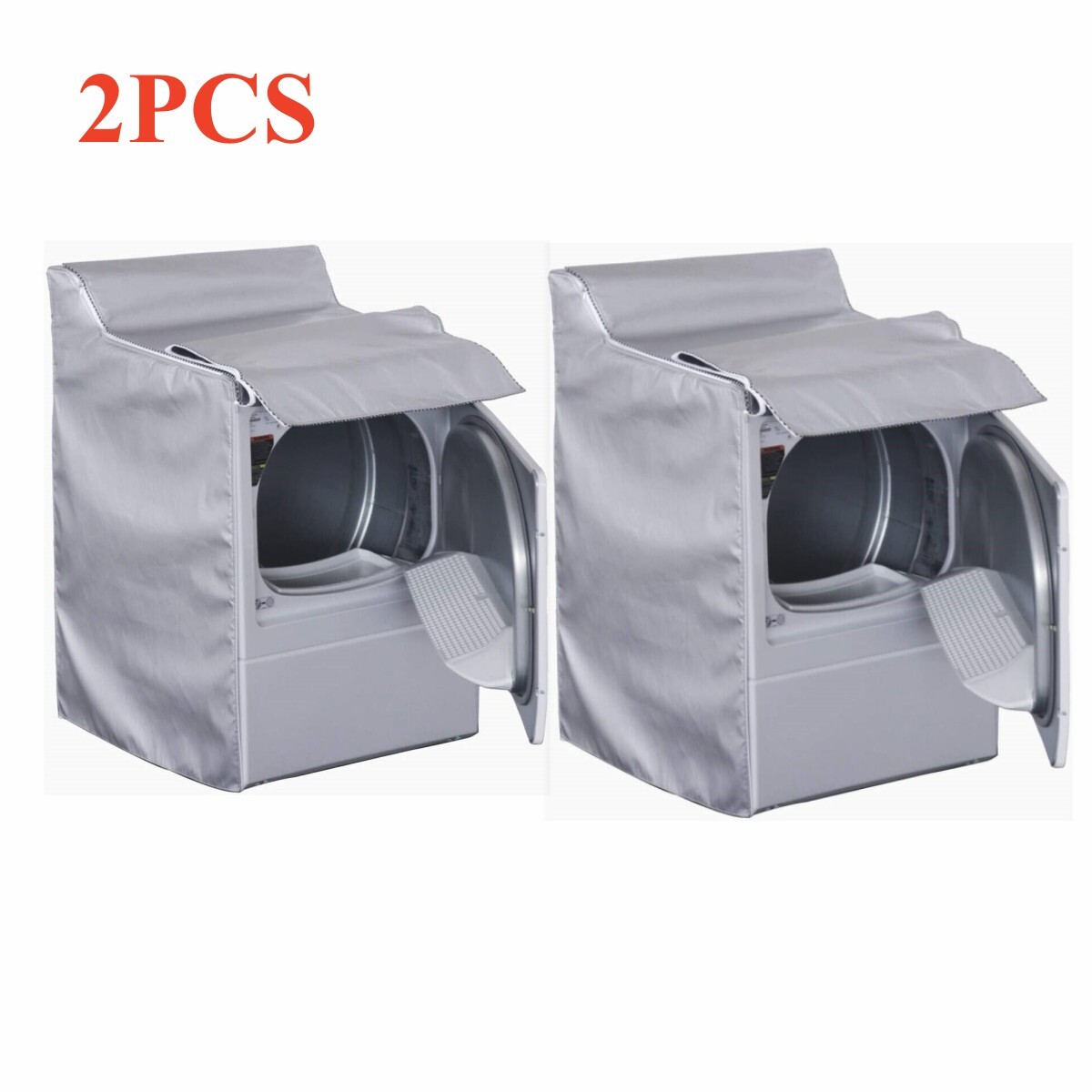 Waterproof Washing Machine Cover Washer/Dryer Cover with Zipper ...