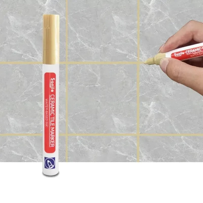 Waterproof White Marker Pen Permanent Repair Tiles Grout Markers Pens ...