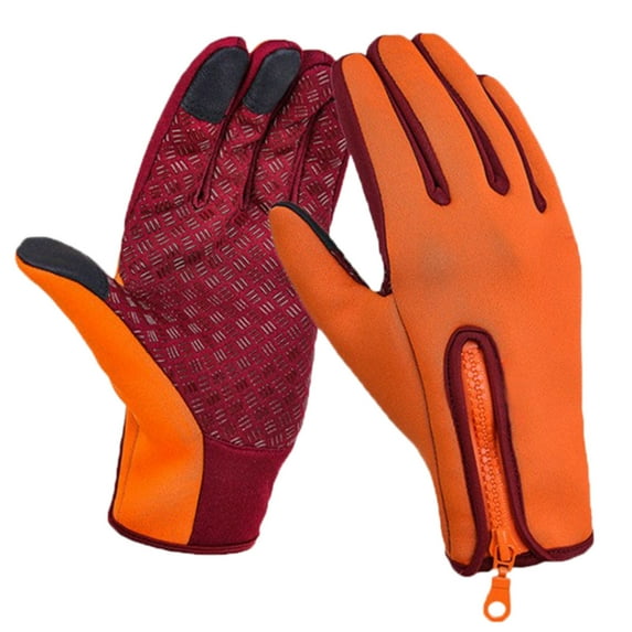Waterproof Windproof Touchscreen Winter Gloves with Adjustable Zipper ...