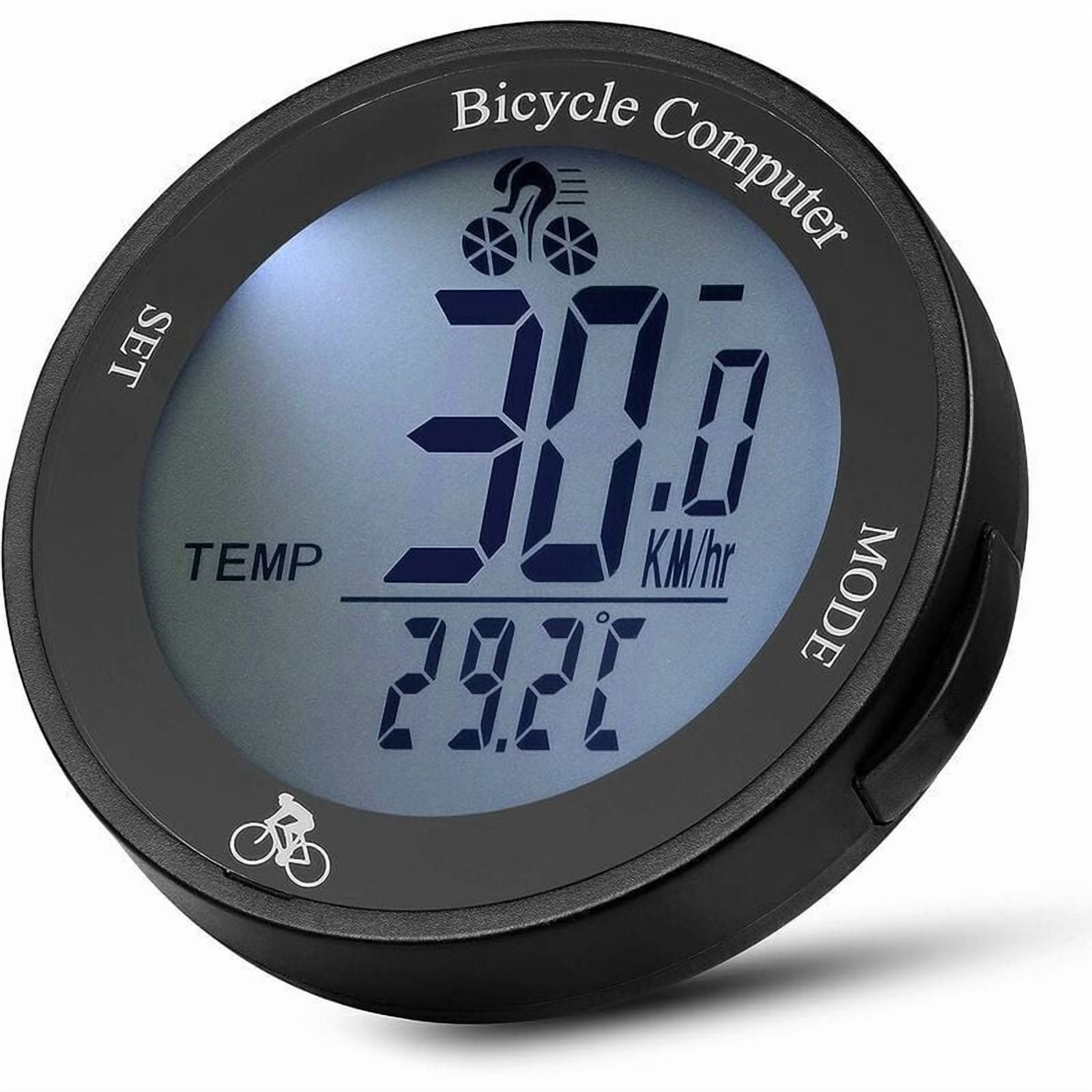 Waterproof Wireless Bike Computer Speedometer Odometer with LCD ...