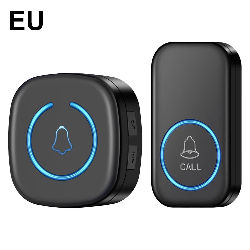 Waterproof Wireless Door Bells Home Cordless Doorbell Self-Generated ...