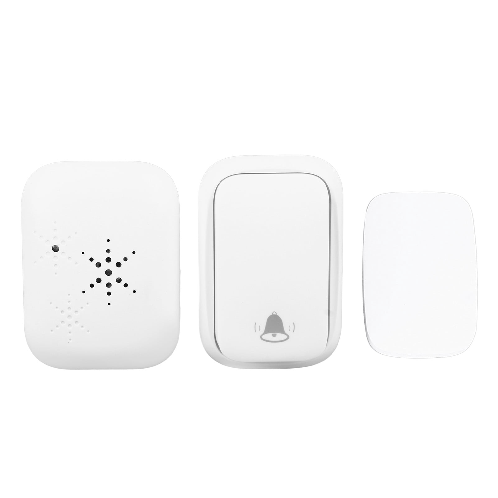 Waterproof Wireless Doorbell, Battery-Free, Self-Powered, 50/60Hz, Mini ...