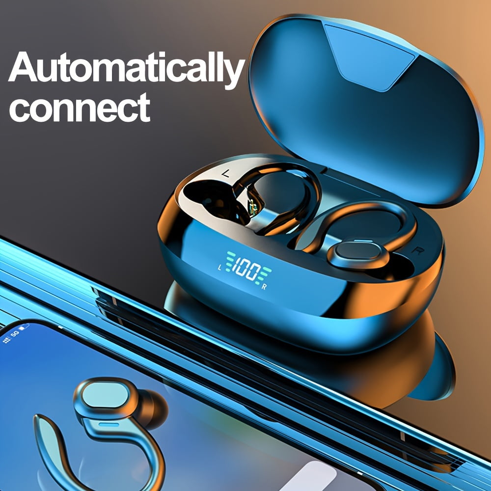 Waterproof Wireless Earbuds with Mic and LED Display - Mini Charging ...
