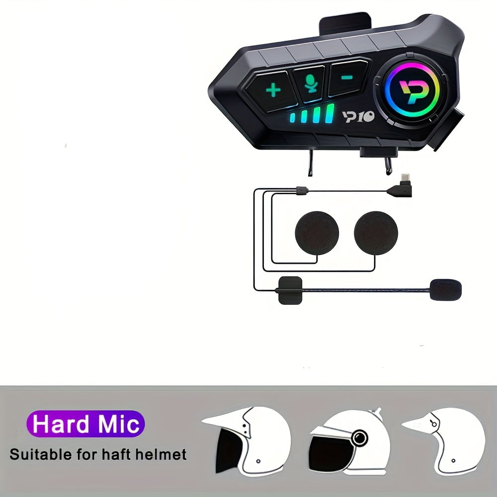 Waterproof Wireless Helmet Headset – High-Fidelity Stereo, Noise ...